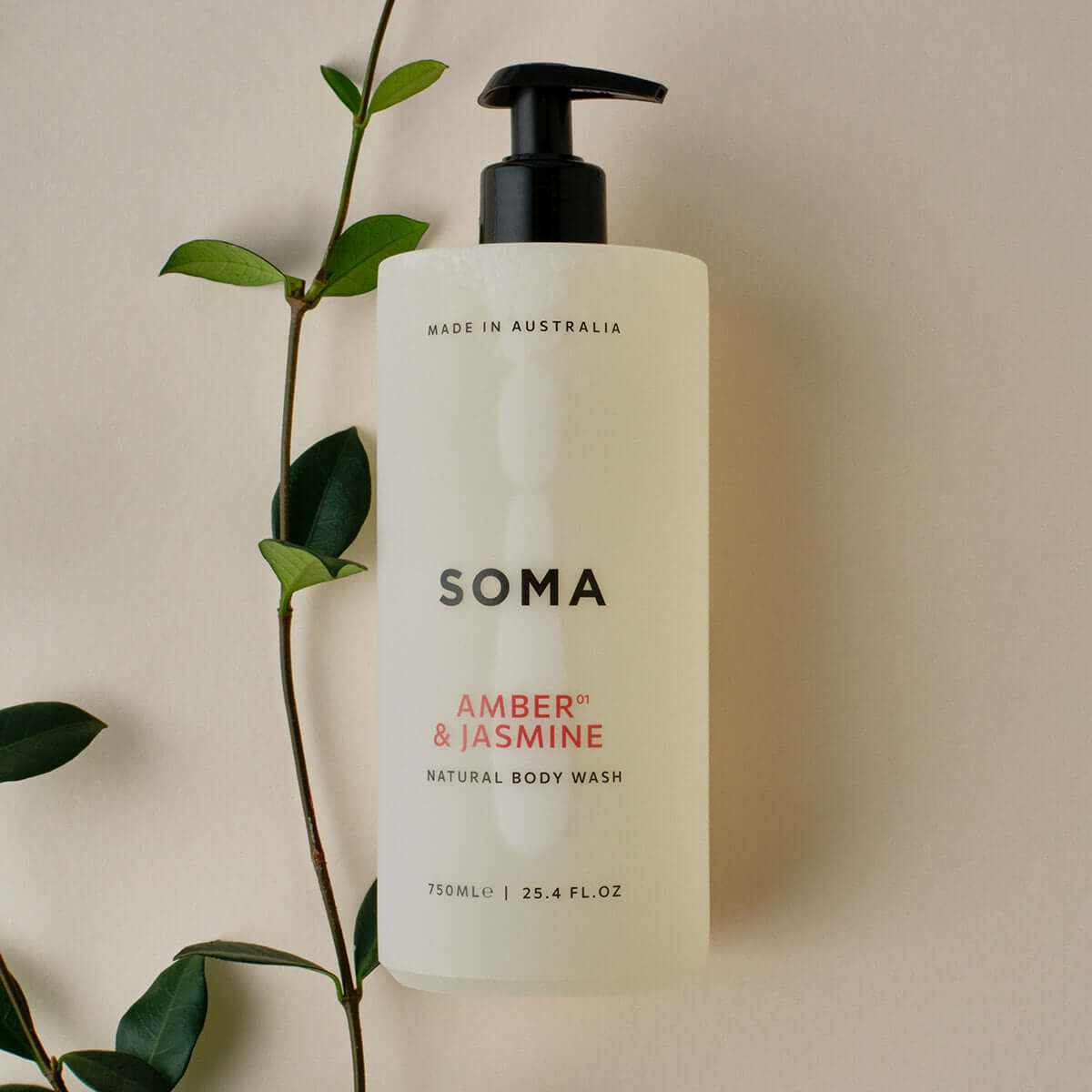 Amber & Jasmine 01 | Natural Body Wash | 750ML – SOMA